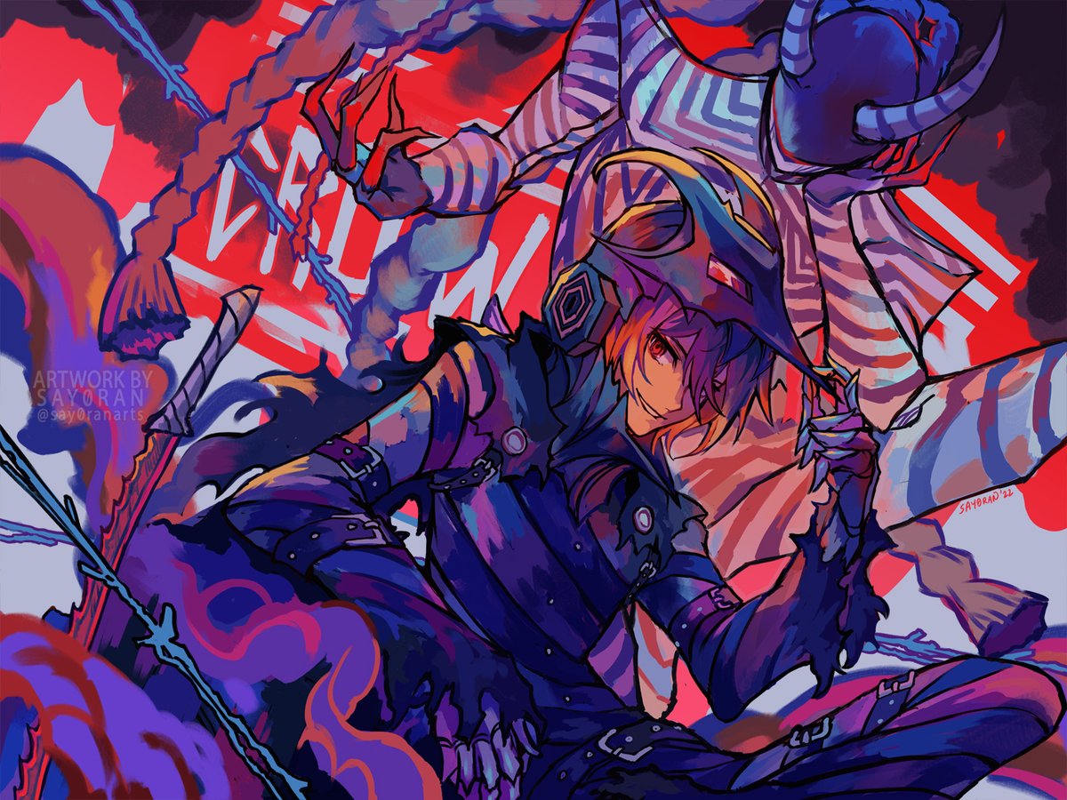 「crow & loki#persona5 」|jade @ anime detour AA E3のイラスト