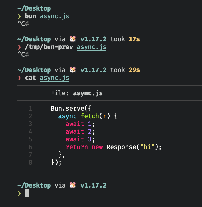 Jarred Sumner on Twitter: "The code https://t.co/SVx6ANYv9O" / Twitter