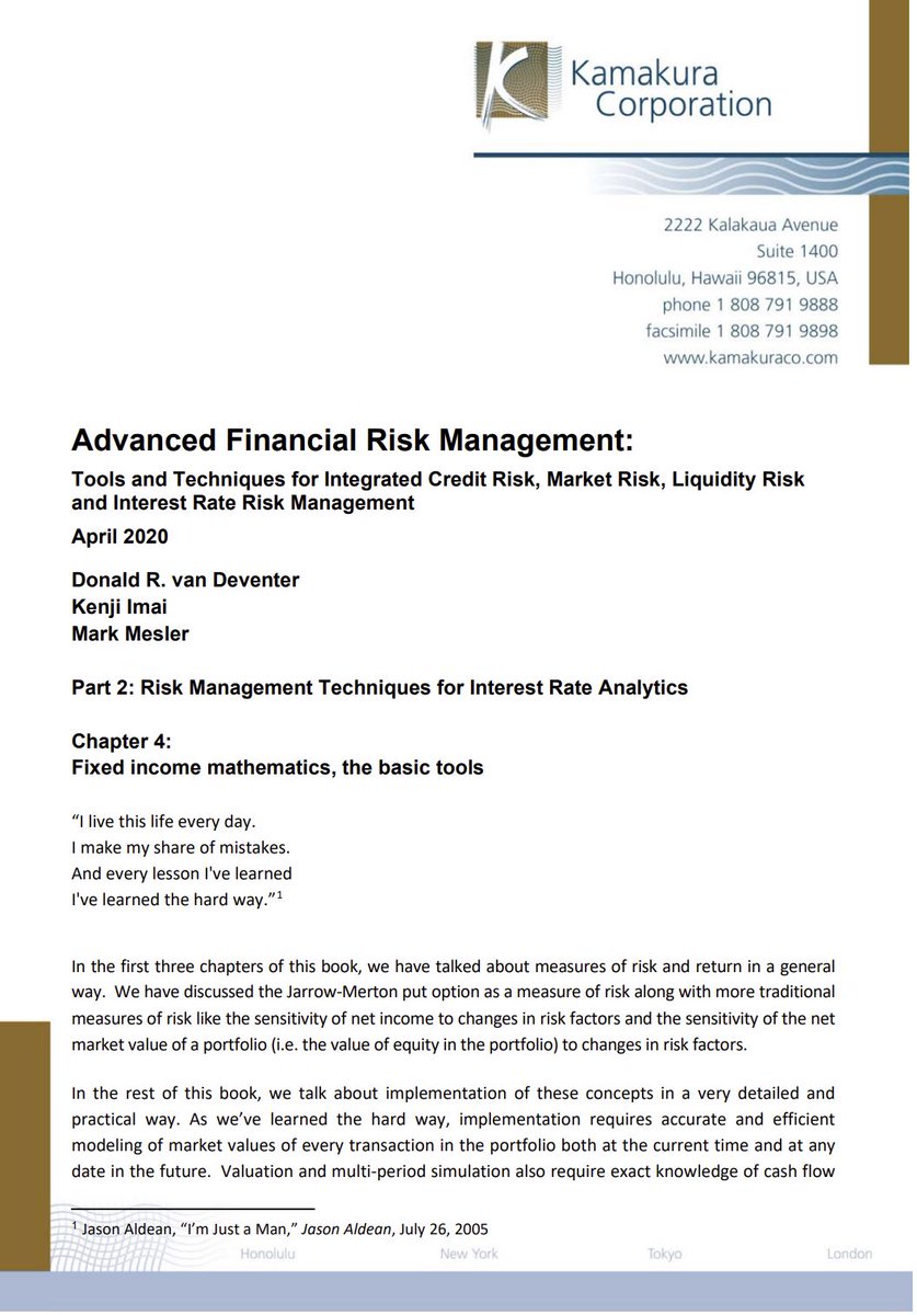 Chapter 4 of the 2023 Advanced Financial Risk Management contains ...