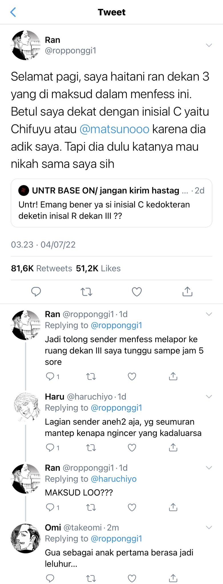 𝔹𝕚𝕓𝕚 ₍ᵔ·͈༝·͈ᵔ₎ on Twitter: "172. Klarifikasi dan reaksi abang2 https://t.co/89auvgI4TU" / Twitter