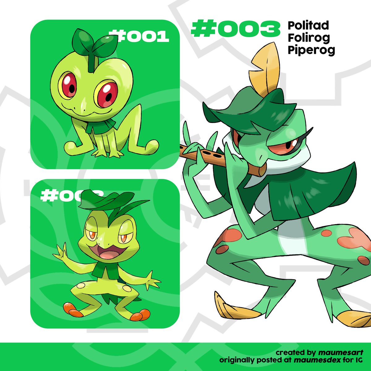Fakemon Grass Starters