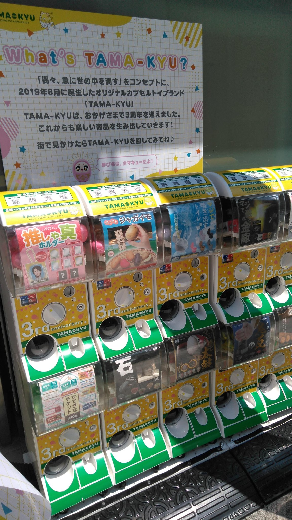TAMA-KYU（タマキュー）@カプセルトイ on Twitter: "🌟TAMA-KYU3周年特設コーナー in GiGO難波アビオン🌟 GiGO難波アビオンにて TAMA-KYU（#タマ ...
