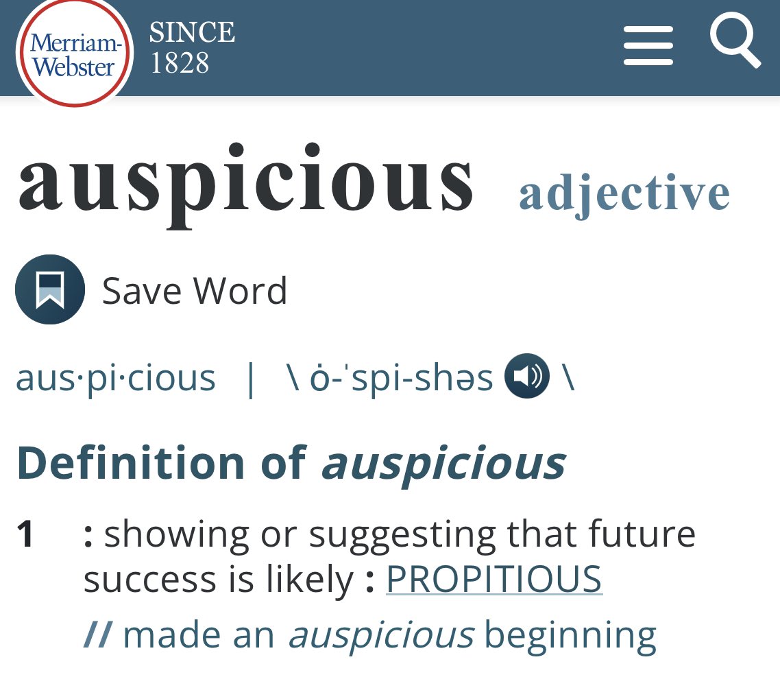 Auspicious Definition