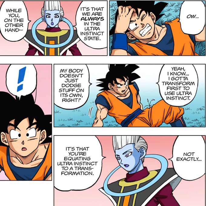 Whis Explains Ultra Instinct To Goku.. | Dragon Ball Manga Panels さんの ...