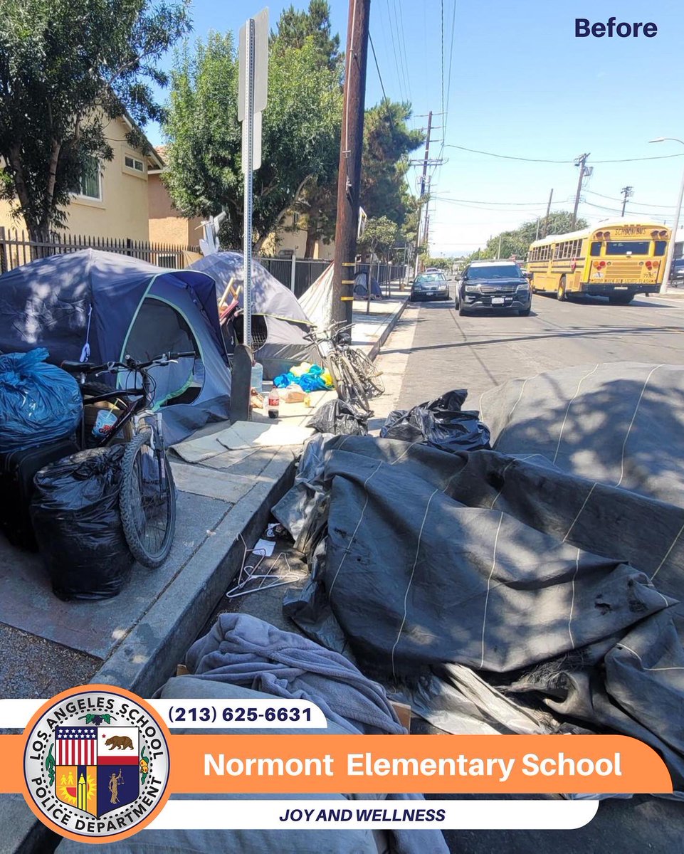 LA School Police on Twitter: "#LASPD & #LAPD work together to assist in the homeless encampment ...