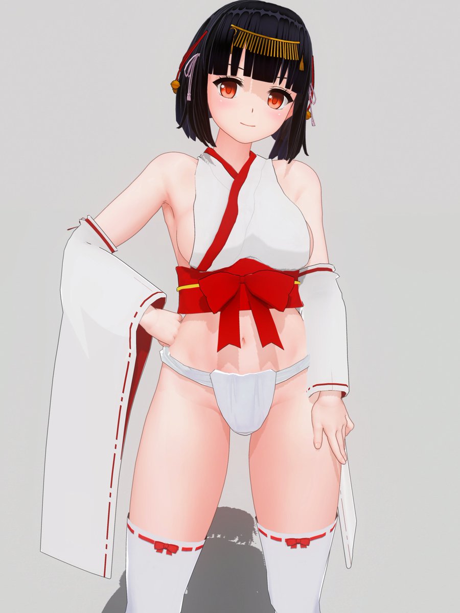 透過台 on Twitter: "RT @omi_com3d2: 巫女 カグヤ #COM3D2"
