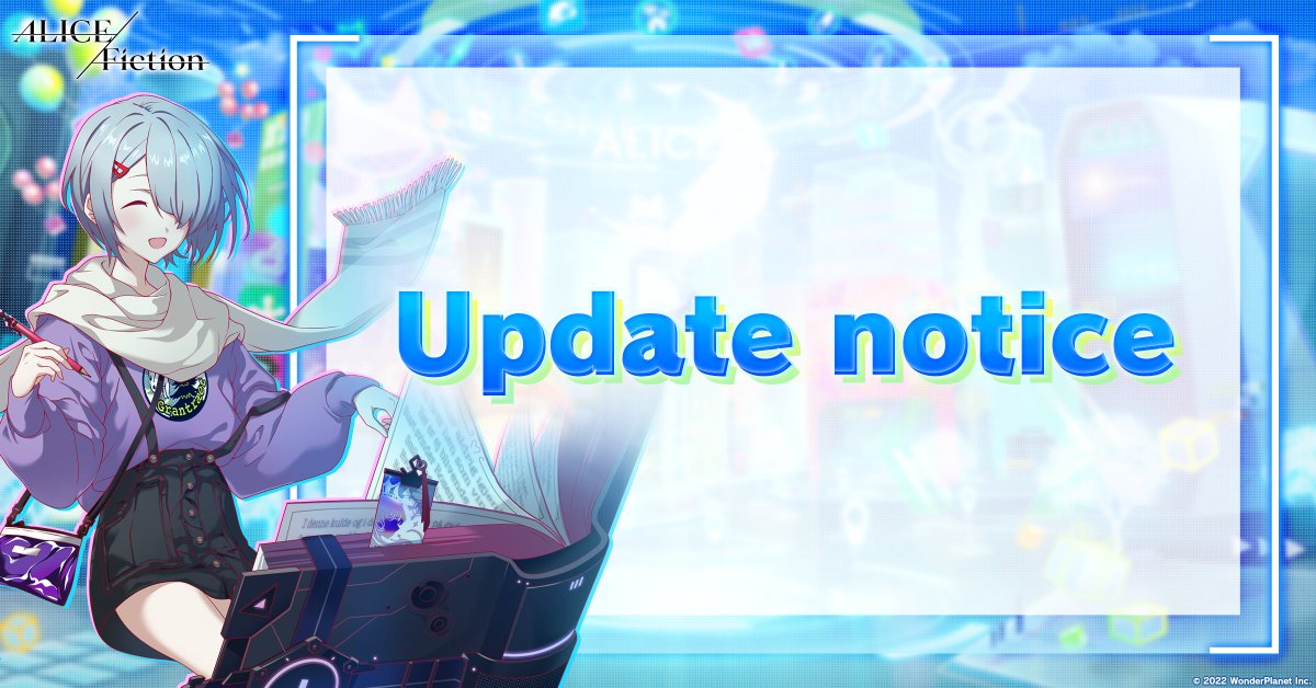 ALICE Fiction_EN @ official service has started! on Twitter: "🐰Update news🐰 At 8/20(Sat) 2:00 ...
