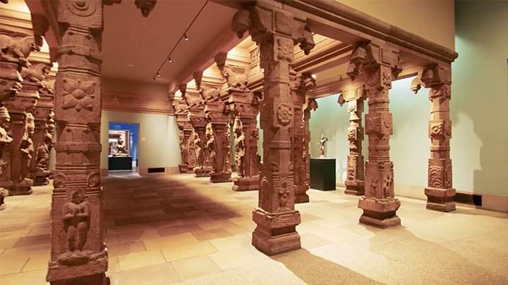 Pillared temple Hall from Madurai now at @philamuseum c. 1560 Artist ...