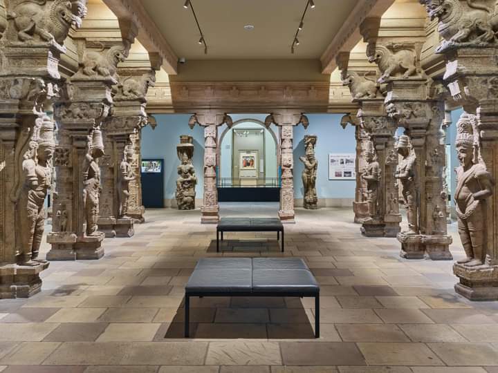 Pillared temple Hall from Madurai now at @philamuseum c. 1560 Artist ...