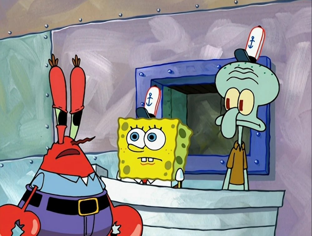 Spongebob And Squidward At Work