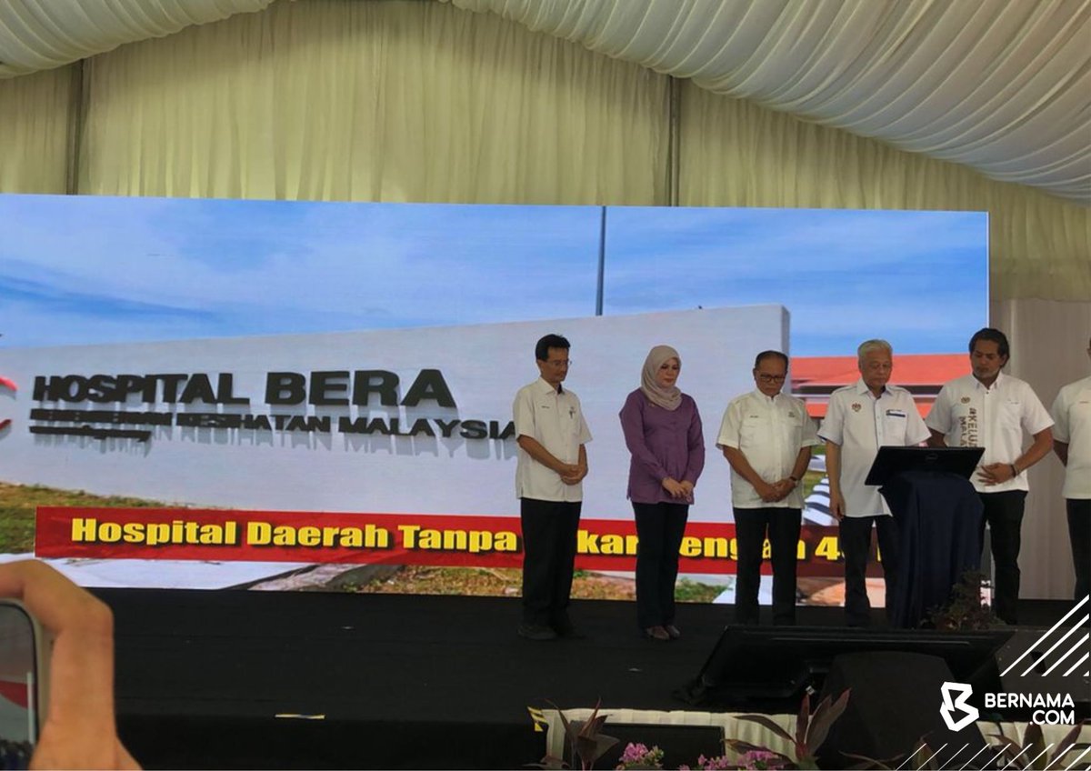 BERNAMA on Twitter: "📌Perdana Menteri rasmi Hospital Bera, beri manfaat kepada 150,000 penduduk ...