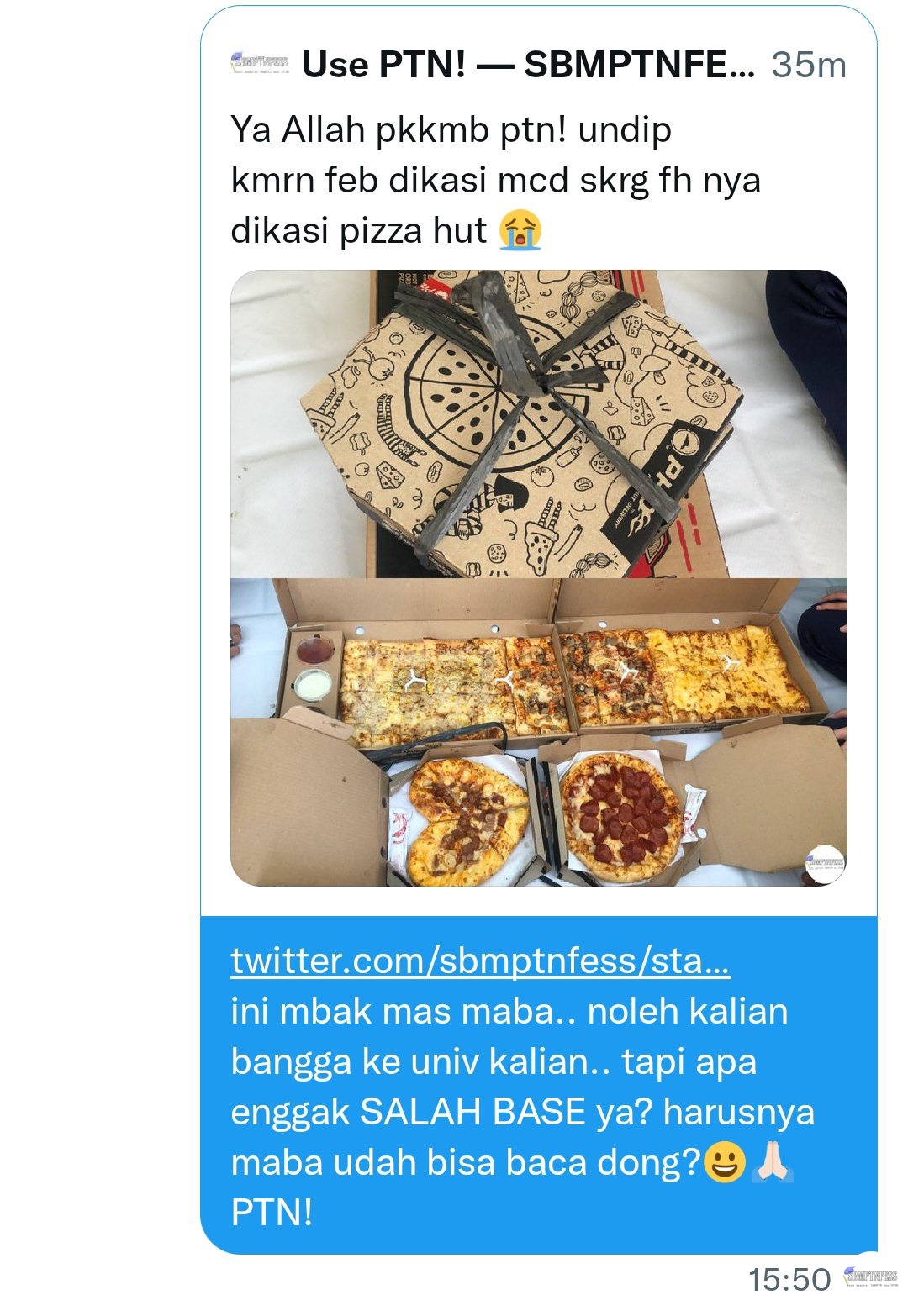 BURUANN CEK PINNED!!— SBMPTNFESS on Twitter: "hehehe siapa tau mba mas maba belum tau, PTN ...