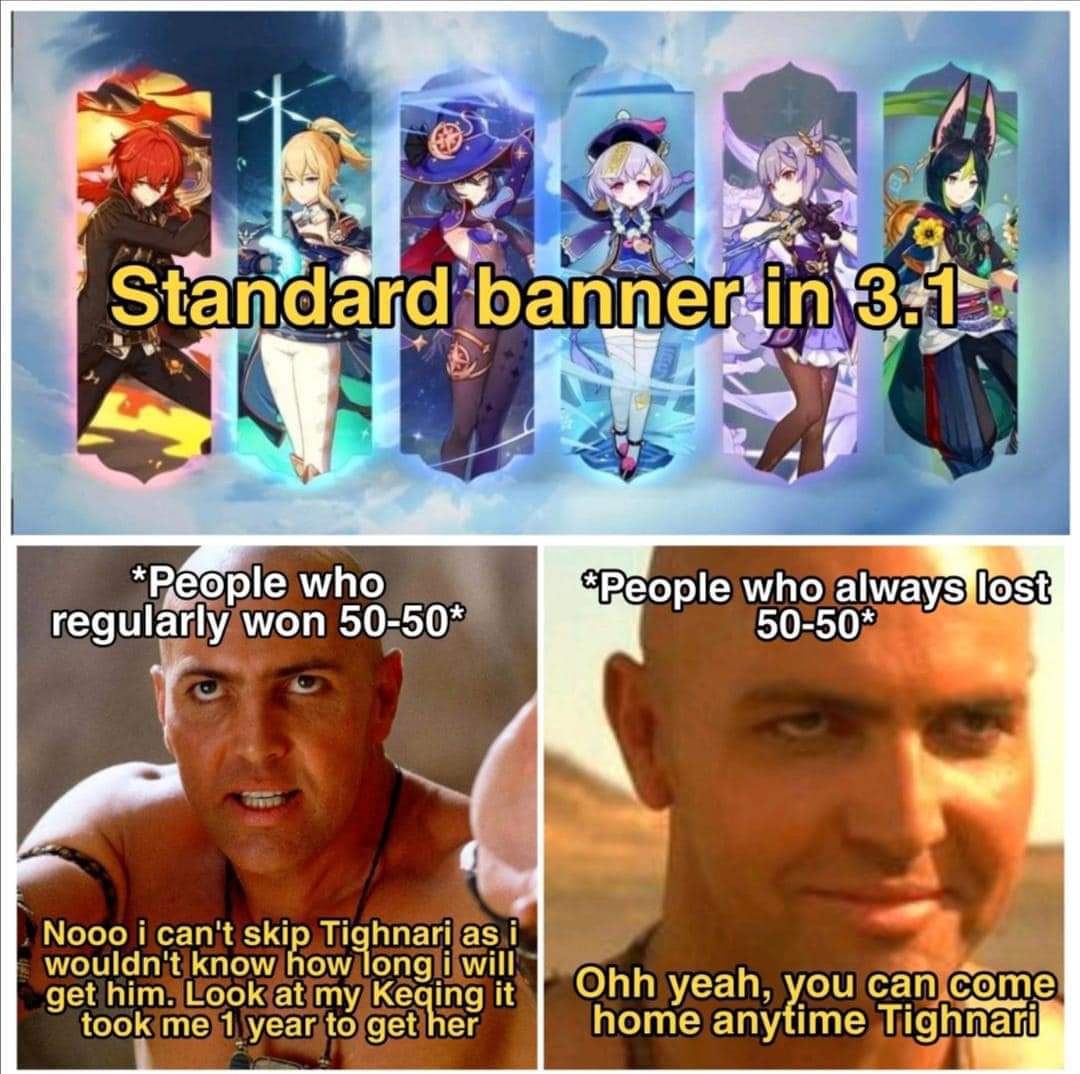 Teyvat Tabloid ⚡ LEAKS & MEMES ⚡ on Twitter: "Who are you ? 😂 Sometimes it's good to unlucky? # ...