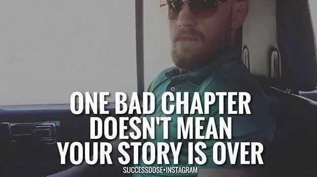 Fearless Motivation on Twitter: "One bad chapter, one bad result, one failure doesn't mean your ...