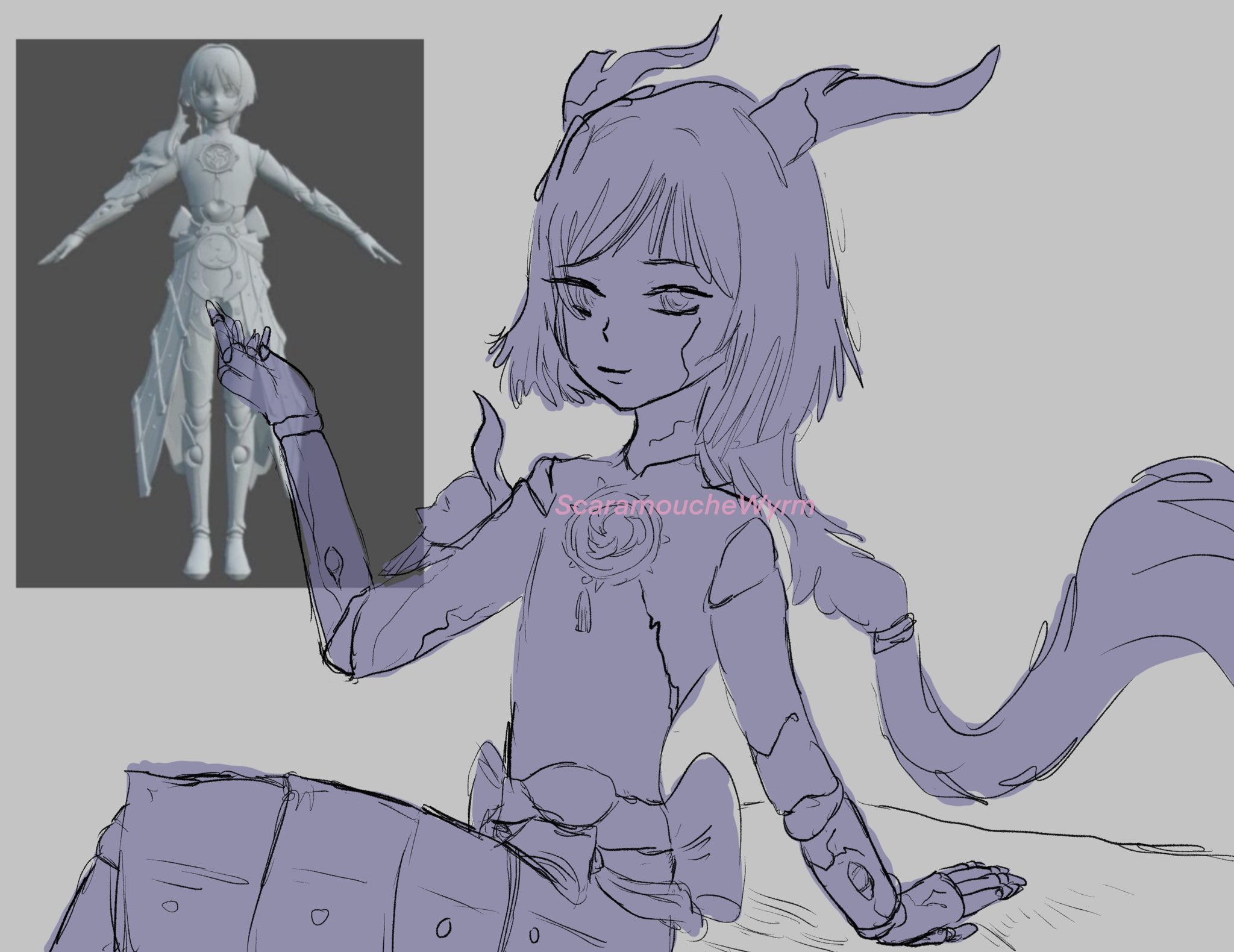 Scara (or Rin) on Twitter: "Doodle dumps of mouchie #Scaramouche #childe https://t.co/2I3bb5vX0C ...