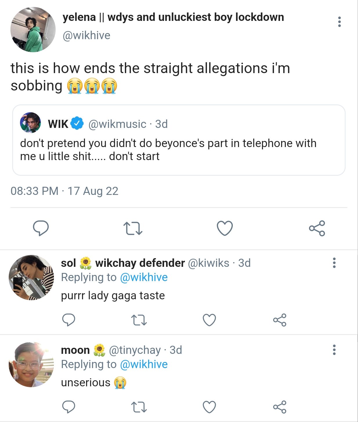 mal 🌸(📚💀) on Twitter: "–320 wik is just a wacky queer musician https://t.co/jw7JoDmkS2" / Twitter