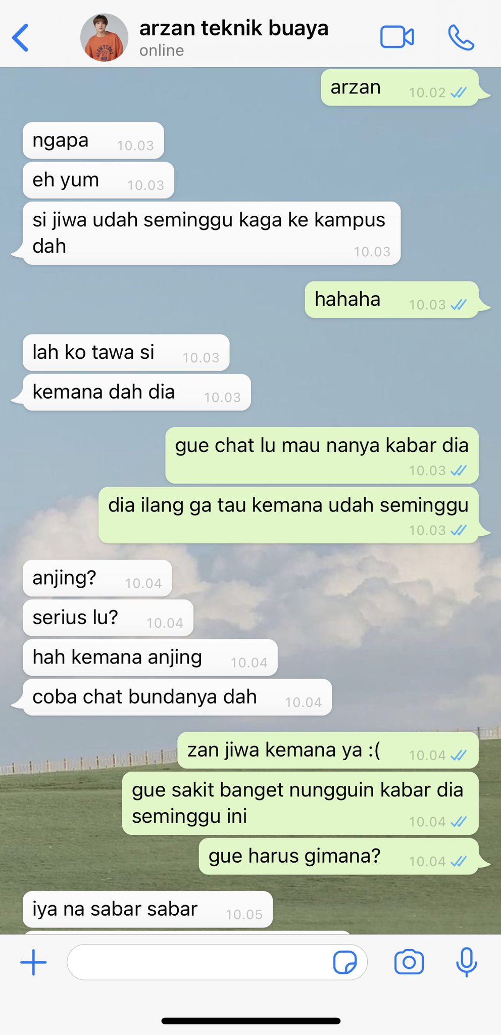 ire on Twitter: "511. coba nanya kabar ke arzan https://t.co/0q74QkG2MF" / Twitter