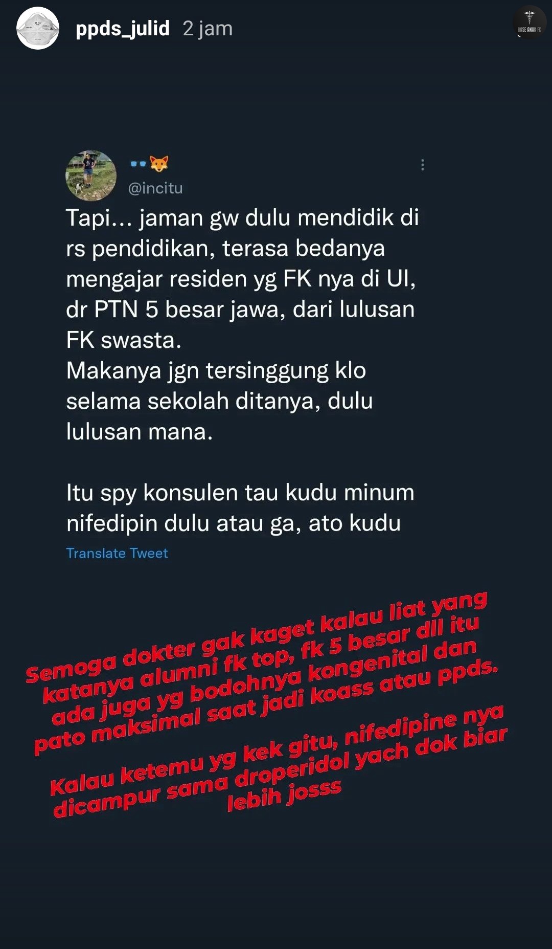 ⚕️Base Anak FK | Open DM📩 on Twitter: "Maksudnya dok ini gimana ya. Ko ...