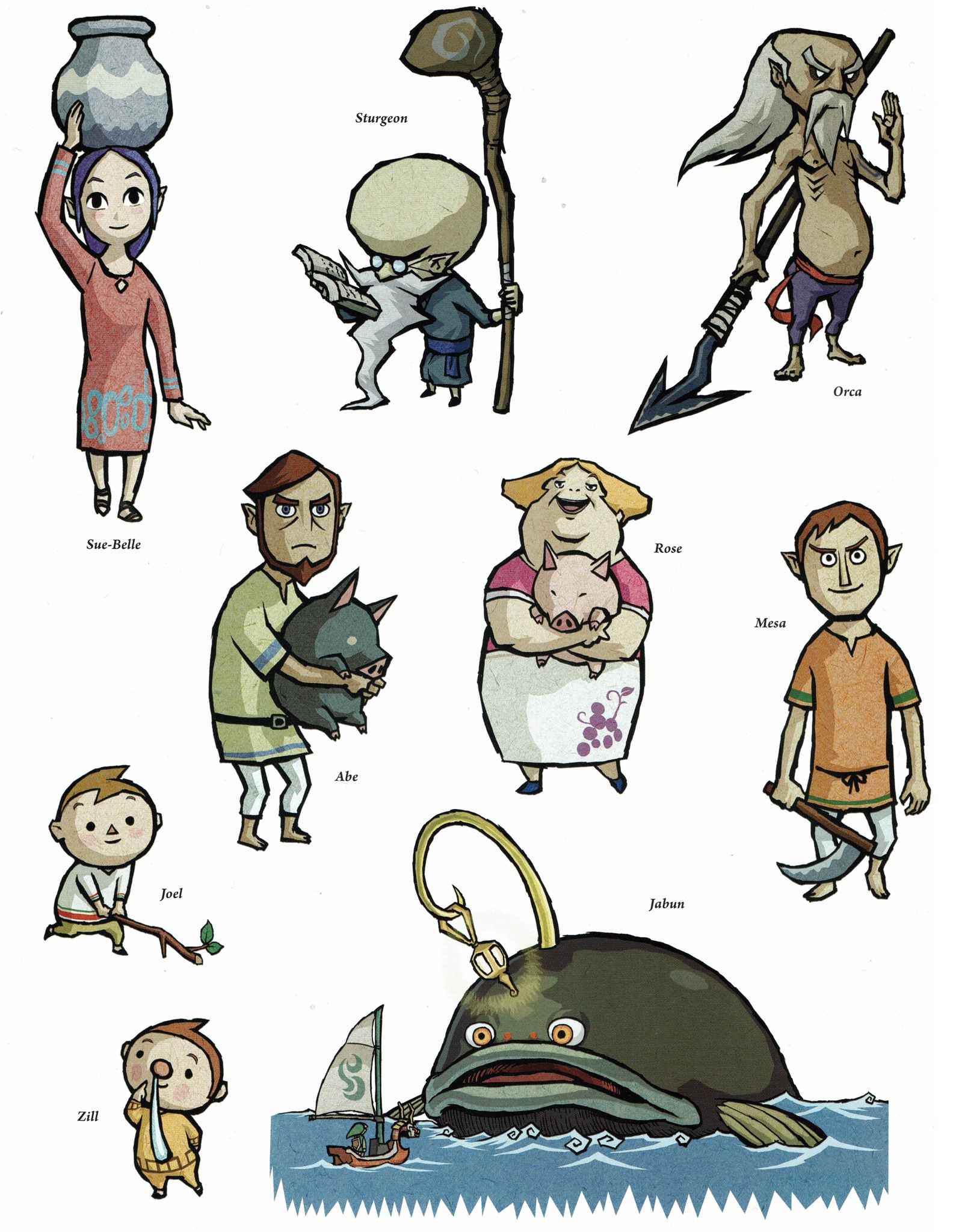 Zelda Wind Waker Characters
