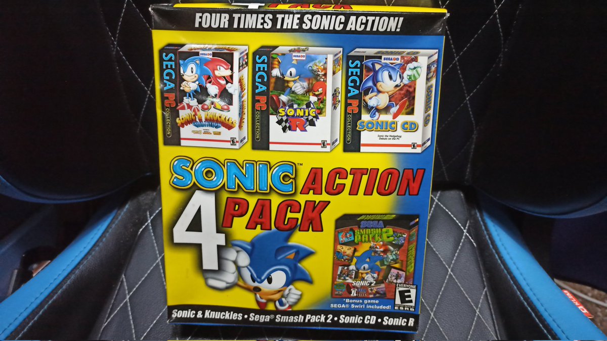 Jin on Twitter: "Os enseño una rareza de los packs de Sonic en PC, esto salió en el año 2001 por ...