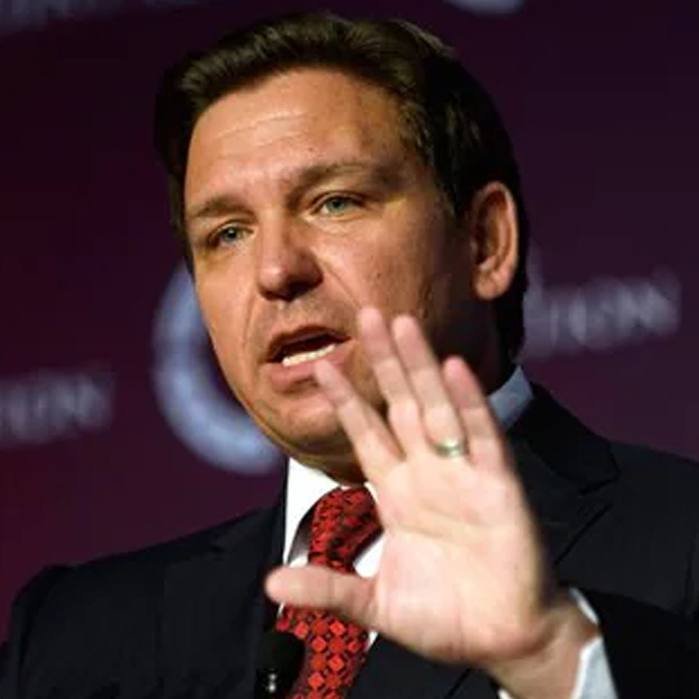 Florida's Republican governor, Ron DeSantis, brought his battle against ...