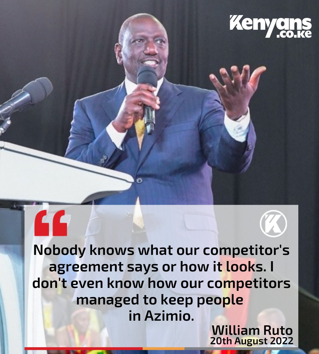 Kenyans.co.ke on Twitter: "I don't know how our competitors managed to keep people in Azimio ...