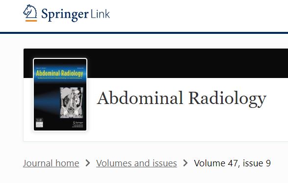 Society Of Abdominal Radiology Sar On Twitter Rt Abdominal Rad