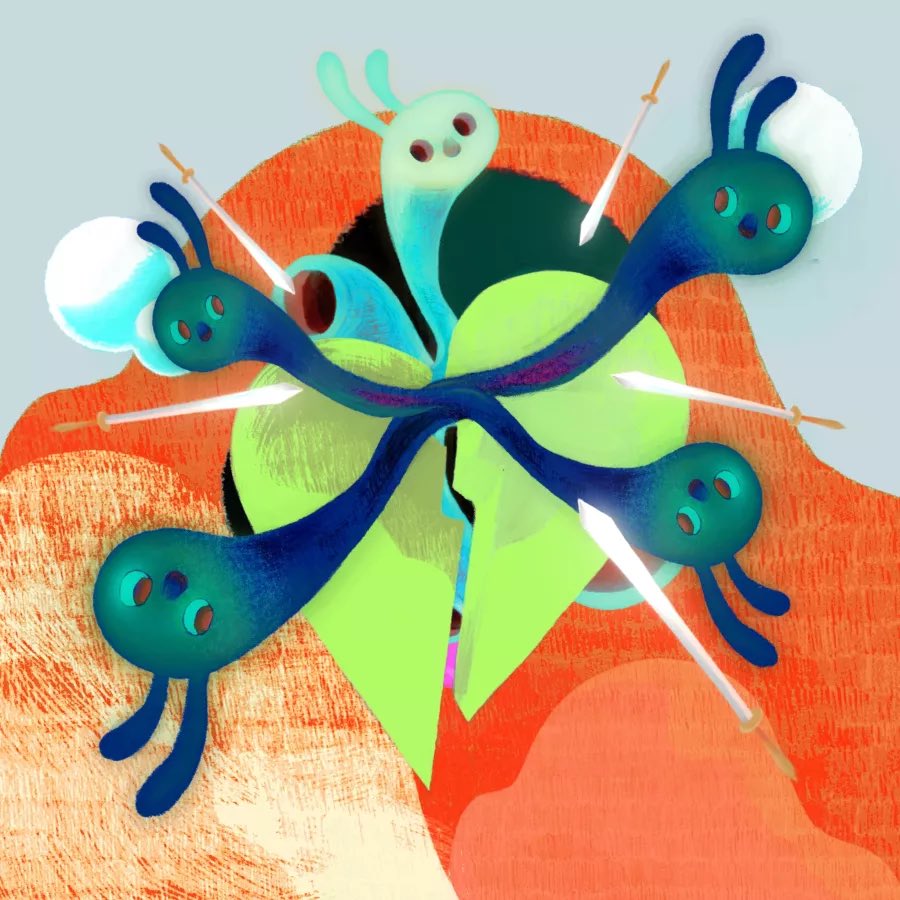 🐱Popil | Element on Twitter: "🧝‍♀️Color of my monster! @mfns_art Love my magic forest no sleep ...