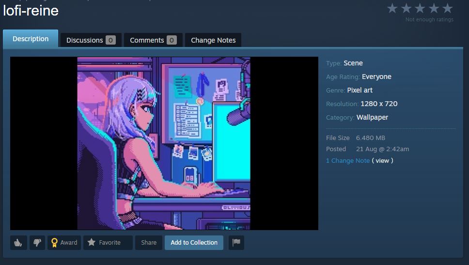 OLIVIOUS on Twitter: "I made a lofi-reine into a wallpaper engine. BGM used Lo-Fi Sunset. (https ...