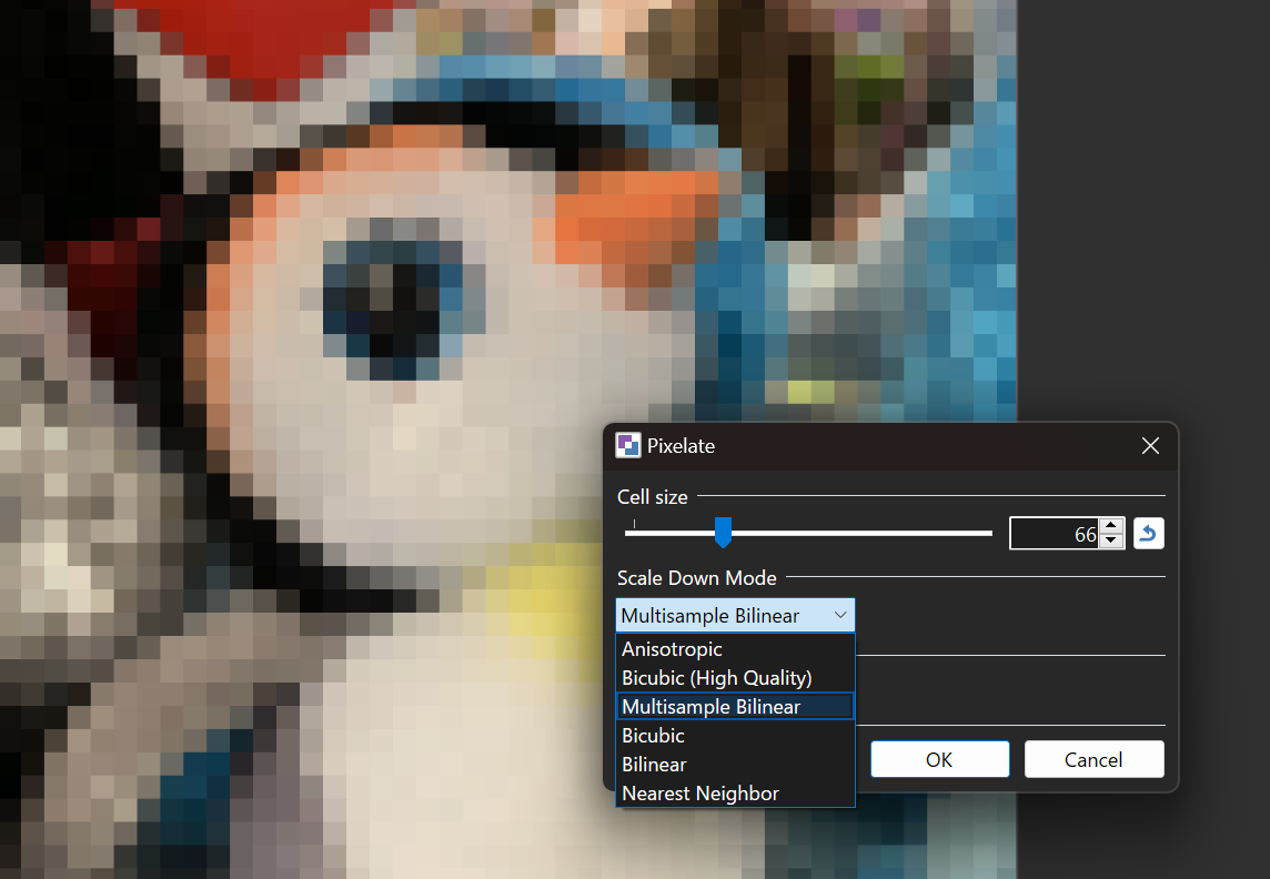 Rick Brewster on Twitter: "Last but not least, for now, I've added some options to the Pixelate ...