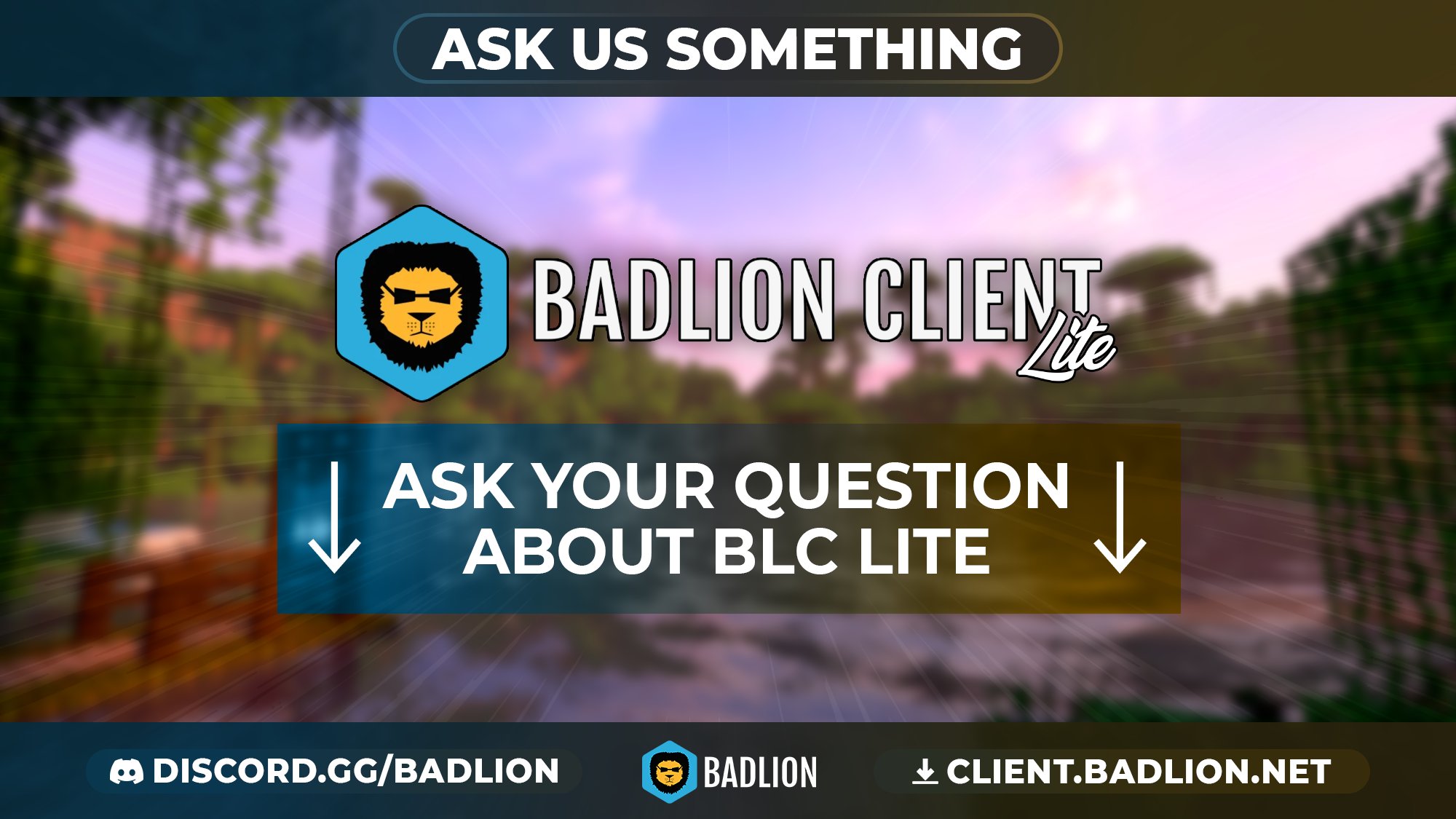 Badlion Client on Twitter: "Thank you all for your questions! ️ These will be answered in an ...