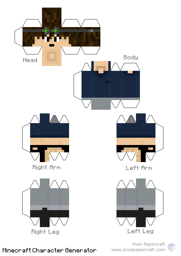 Minecraft Papercraft Skins