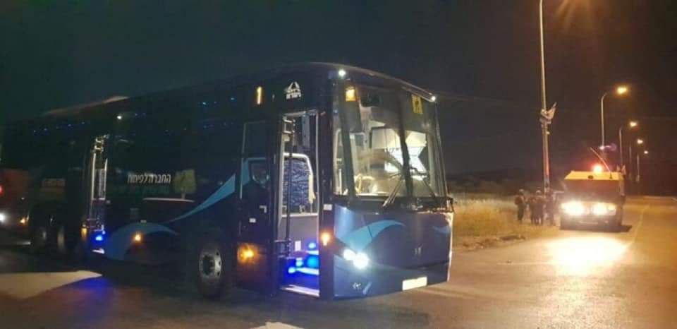 Shots fired by Palestinians toward Israeli settlers bus traveling on ...