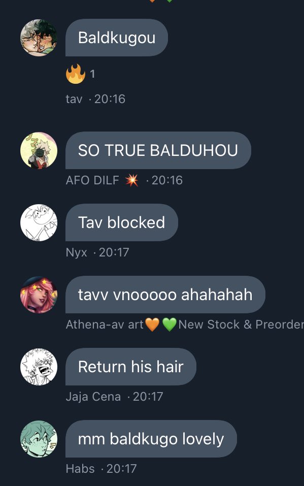 Athena-av art🧡💚New Stock & Preorders September 4 on Twitter: "This is how the bald bakugous ...