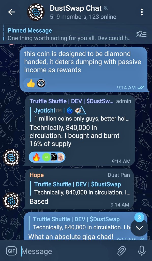 JYOTISHI on Twitter: "@Swap_Dust Dev is an absolute Giga chad!! Earn a certain percentage of ...