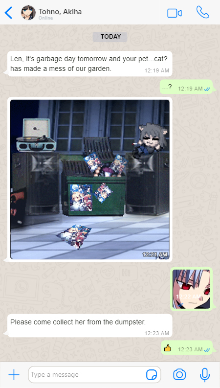 Neco Arc Word of The Day on Twitter: "oh great, we spent all that time throwing out all those ...