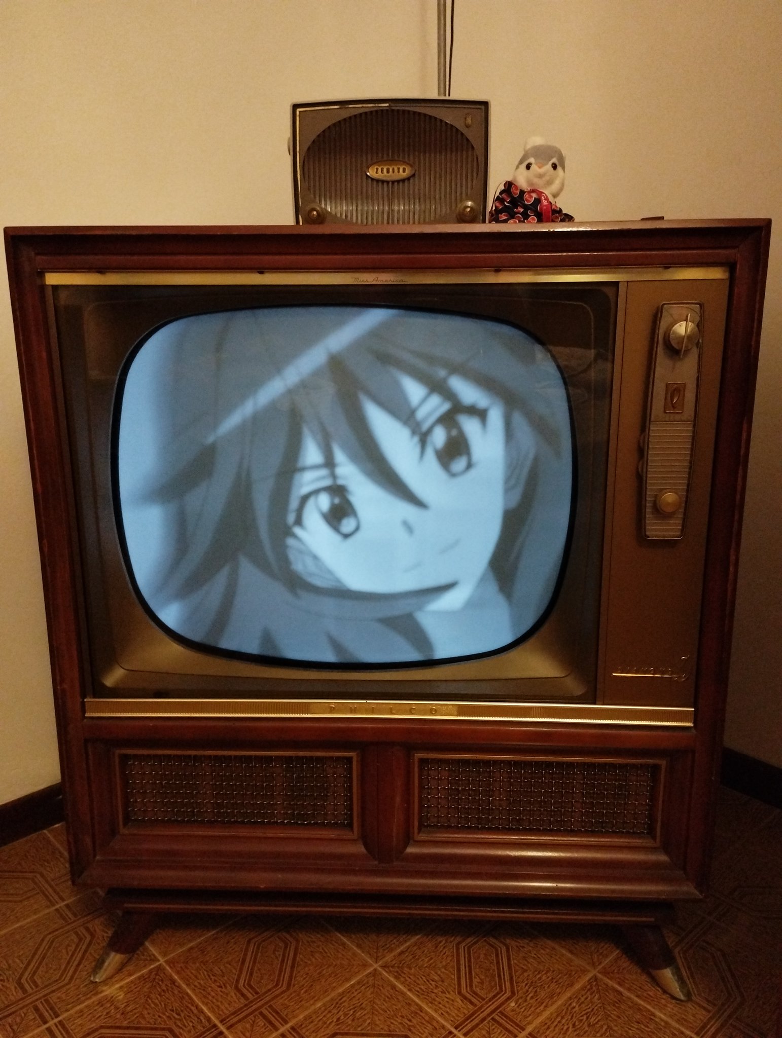 I put waifus on a vintage TV (@telewaifus) / Twitter