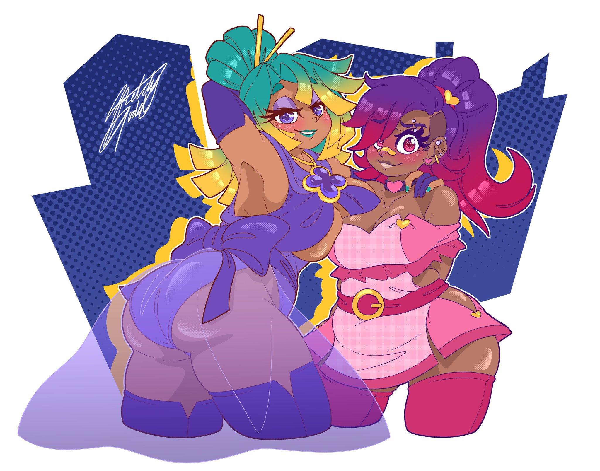 SketchyTodd on Twitter: "Jade and Riley getting fancy! https://t.co/Hn78K0KF2z" / Twitter