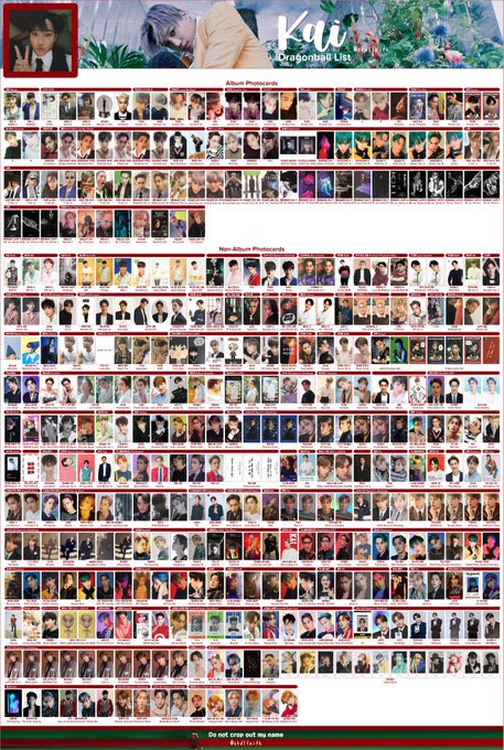 Delay in DMs | WTS EXO 2023 POB Baekhyun PC on Twitter: "EXO KAI 카이 PHOTOCARD PC LIST TEMPLATE ...