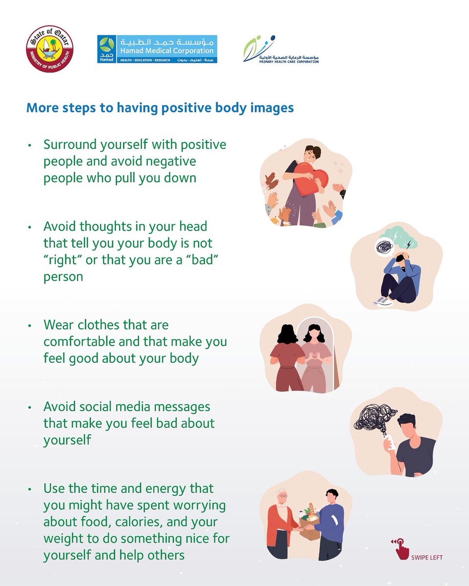وزارة الصحة العامة on Twitter: "People with negative body image have a ...