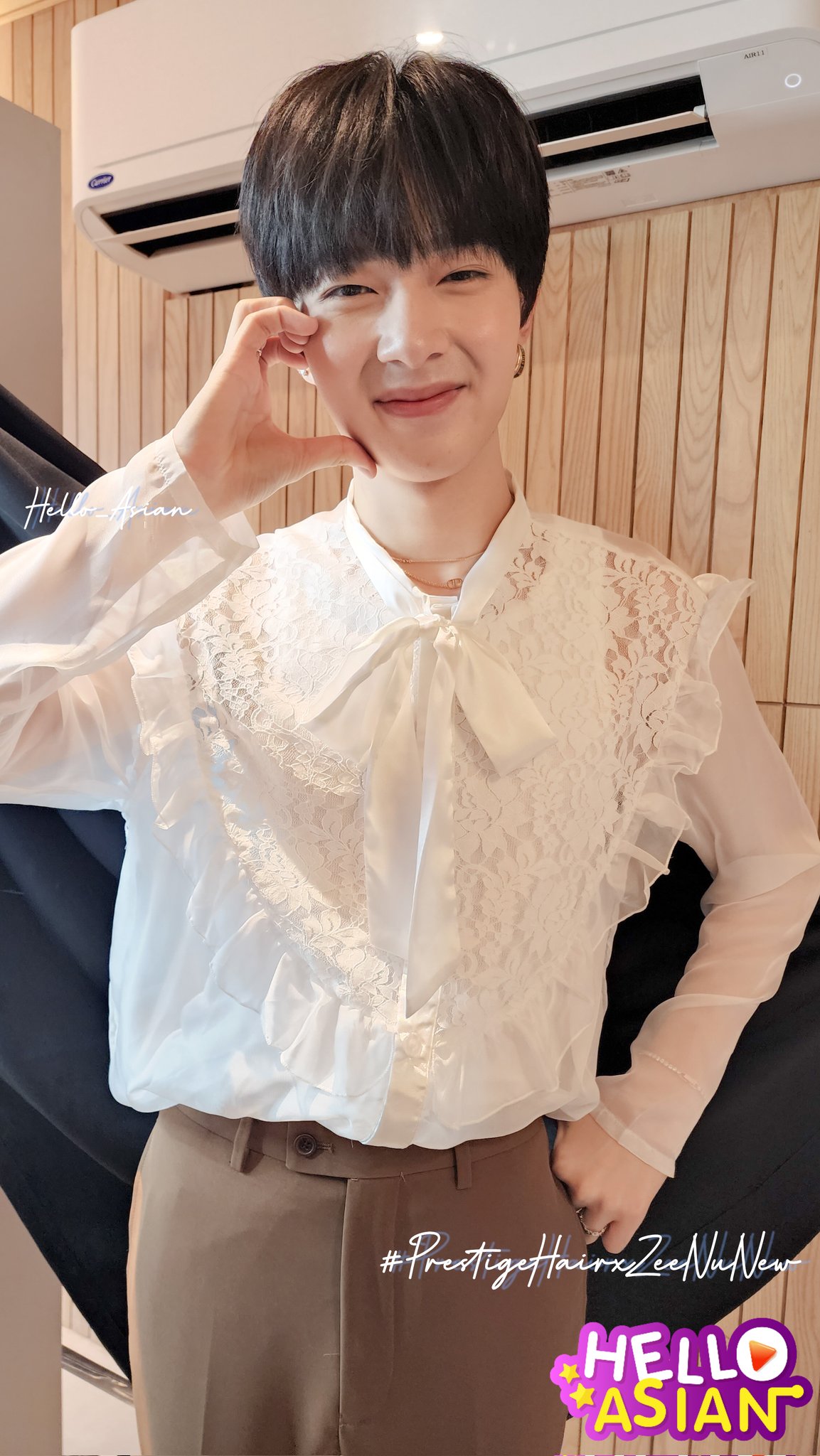 Hello Asian on Twitter: "วันนี้หนูมาใน concept น่ารักเผื่อคนทั้งโลกกกก 🥰 #PrestigeHairxZeeNuNew ...