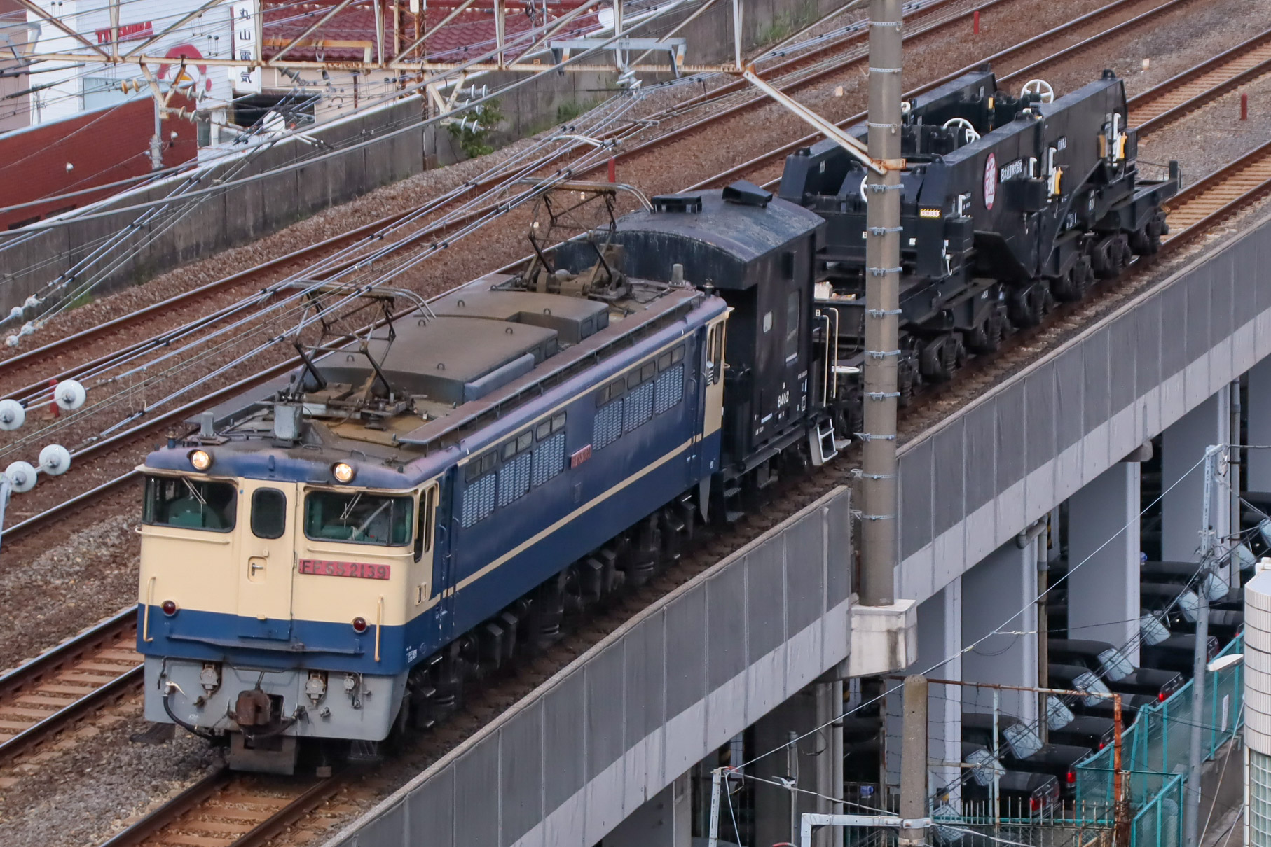 てつまみレ on Twitter: "2022/8/21(日) 配8592レ EF65-2139牽引 ヨ8402＋シキ801 撮影地:亀有付近 15:38頃 テツ6人 https://t.co ...