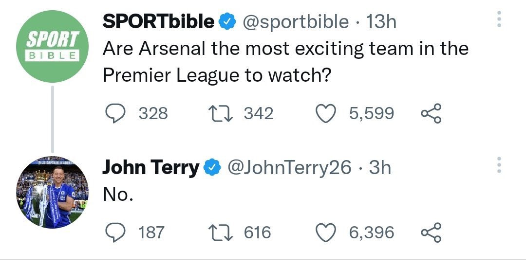 EPL World on Twitter: "احد الحسابات يسال: هل ارسنال اكثر فريق ممتع يمكن مشاهدته في الدوري جون ...