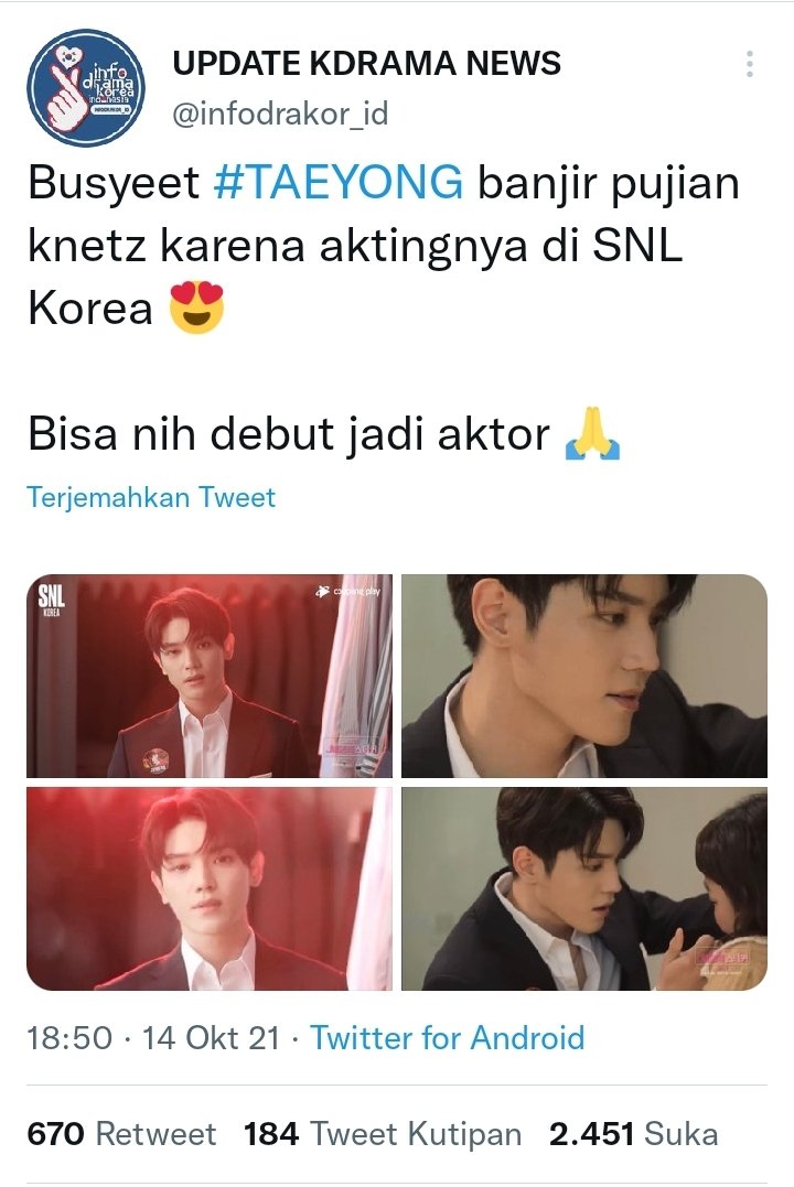 Aggasiie || PHANTOM on Twitter: "Biggest kdrama fanbase tweeting and praising #TAEYONG talent 2 ...