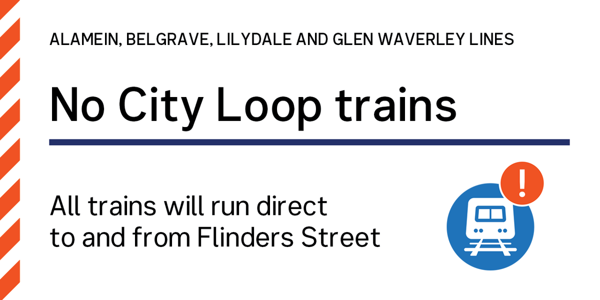 Metro Trains on Twitter: "↔ Belgrave/Lilydale/Glen Waverley lines: All trains direct to/from ...