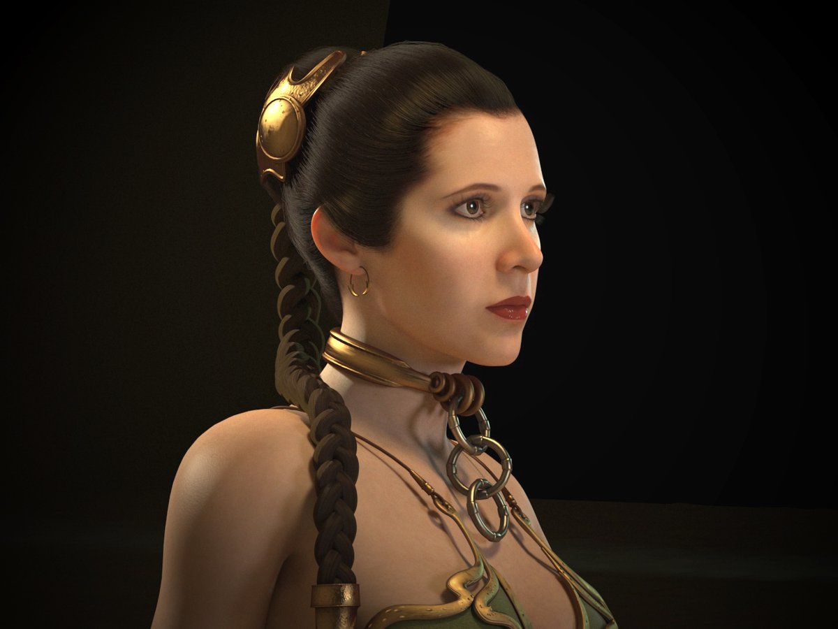 Bella's Craft 3D on Twitter: "RT @Francesco_Acc: #3D character study - Princess Leia - Slave ...