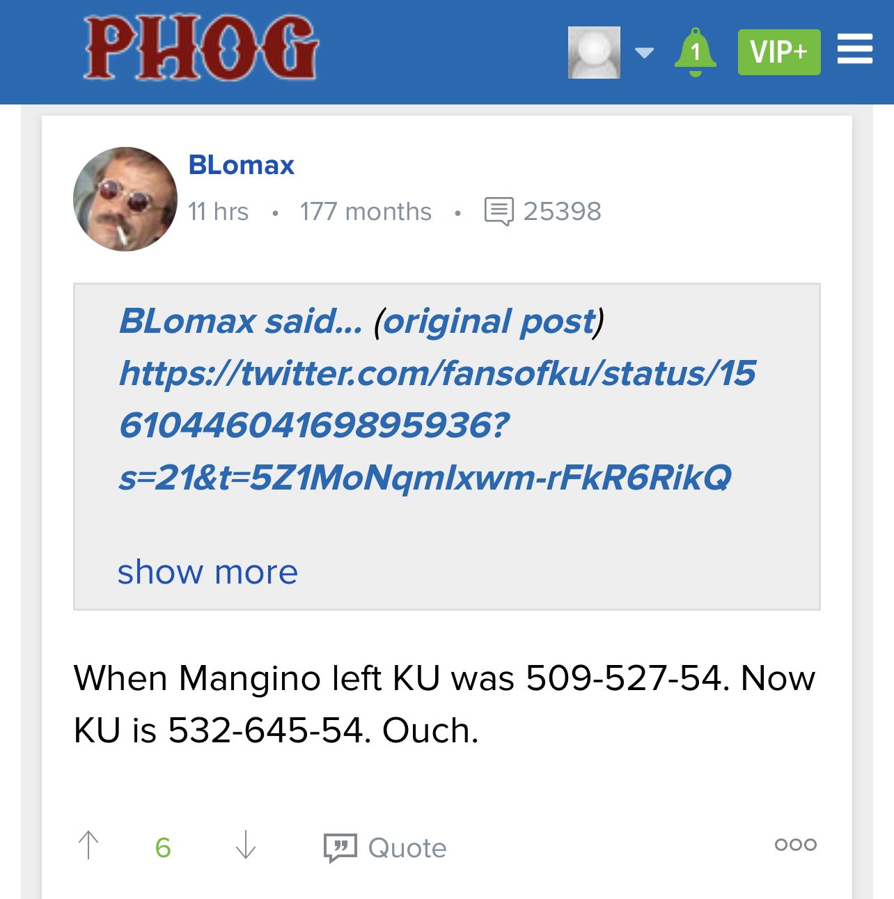 Message Board Geniuses on Twitter: "Bring back Mangino! #RockChalk https://t.co/oLcL8rSOF4 ...