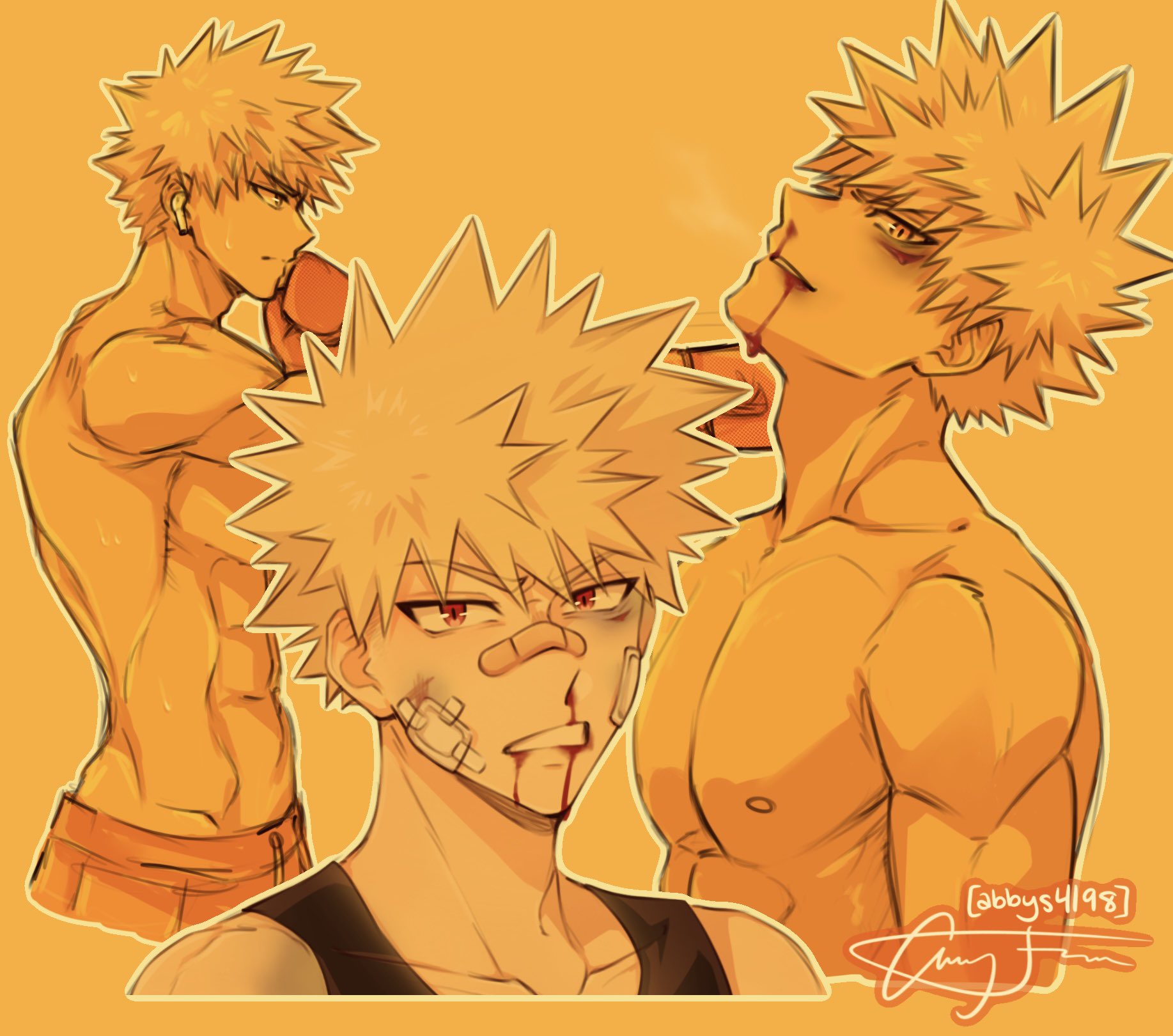 Abbys4198 on Twitter: "Boxer Kacchan 🧡💥🥊 #Bakugou #MHA #rgkg https://t.co/rVm38H7iEe" / Twitter