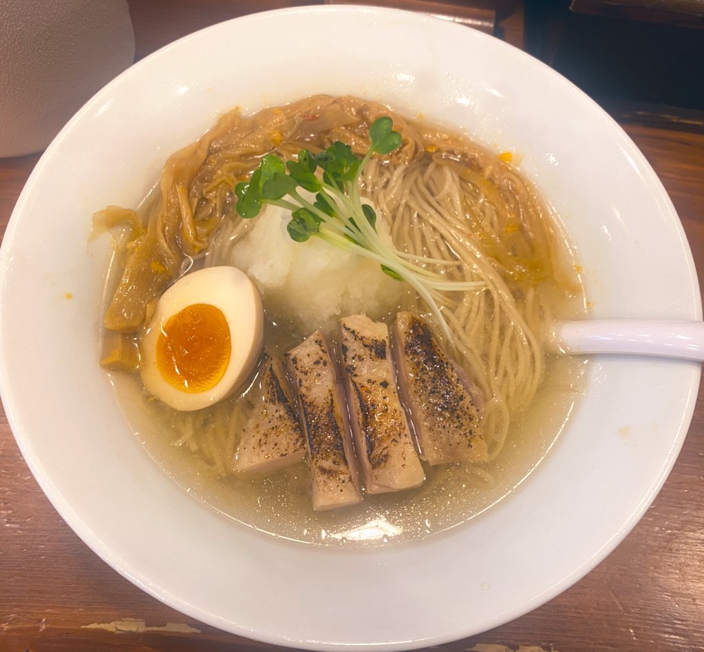 白犬（いけふくろう†） on Twitter: "( ﾟдﾟ)若武者、メニューが同じ名称ついてると、やっぱり二本松の本店と比べてしまう #ラーメン #若武者 #麺処若武者 #塩ラーメン ...