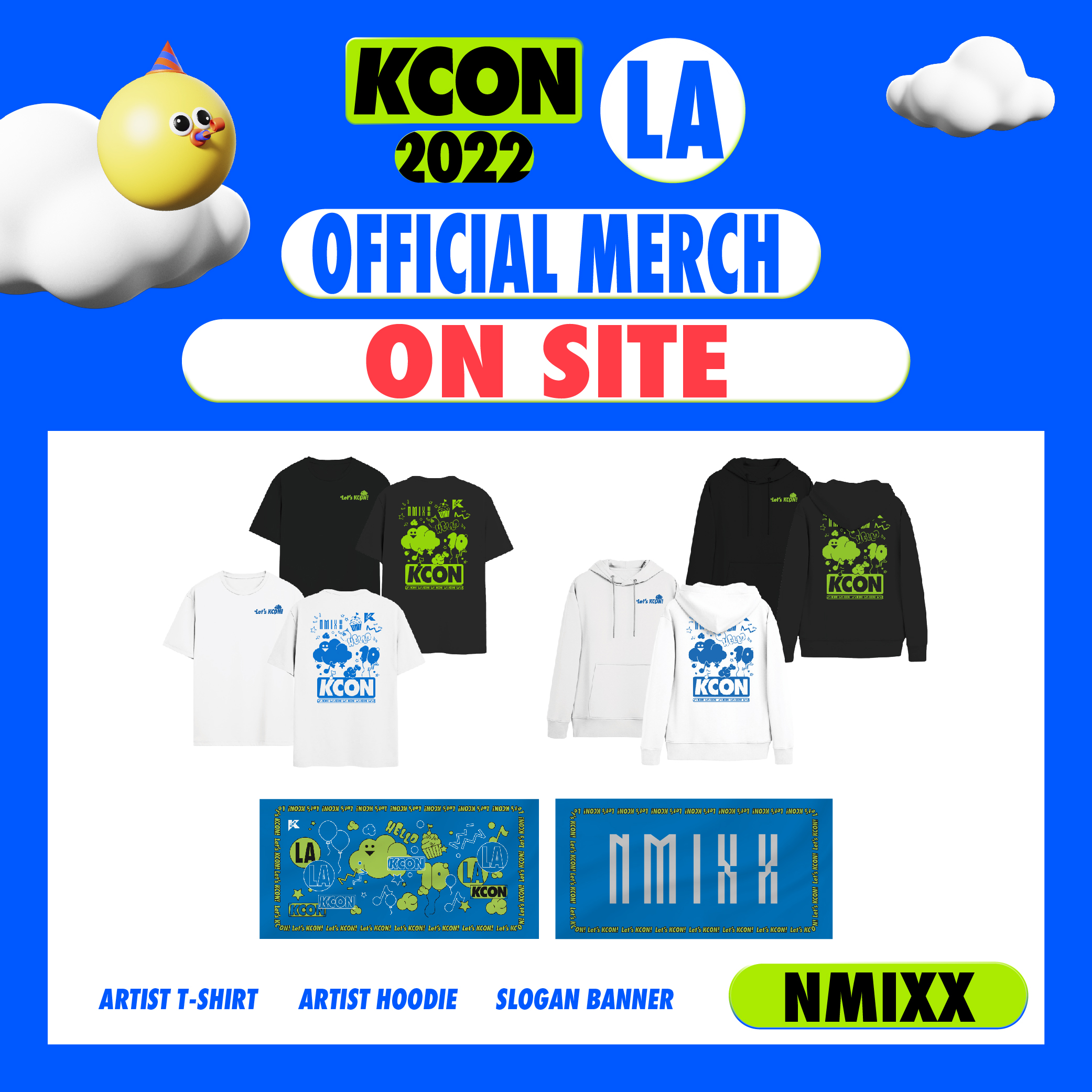 KCON official on Twitter: "💙KCON 2022 LA MD - NOW ON SALE💚 Check out the @NMIXX_official merch ...